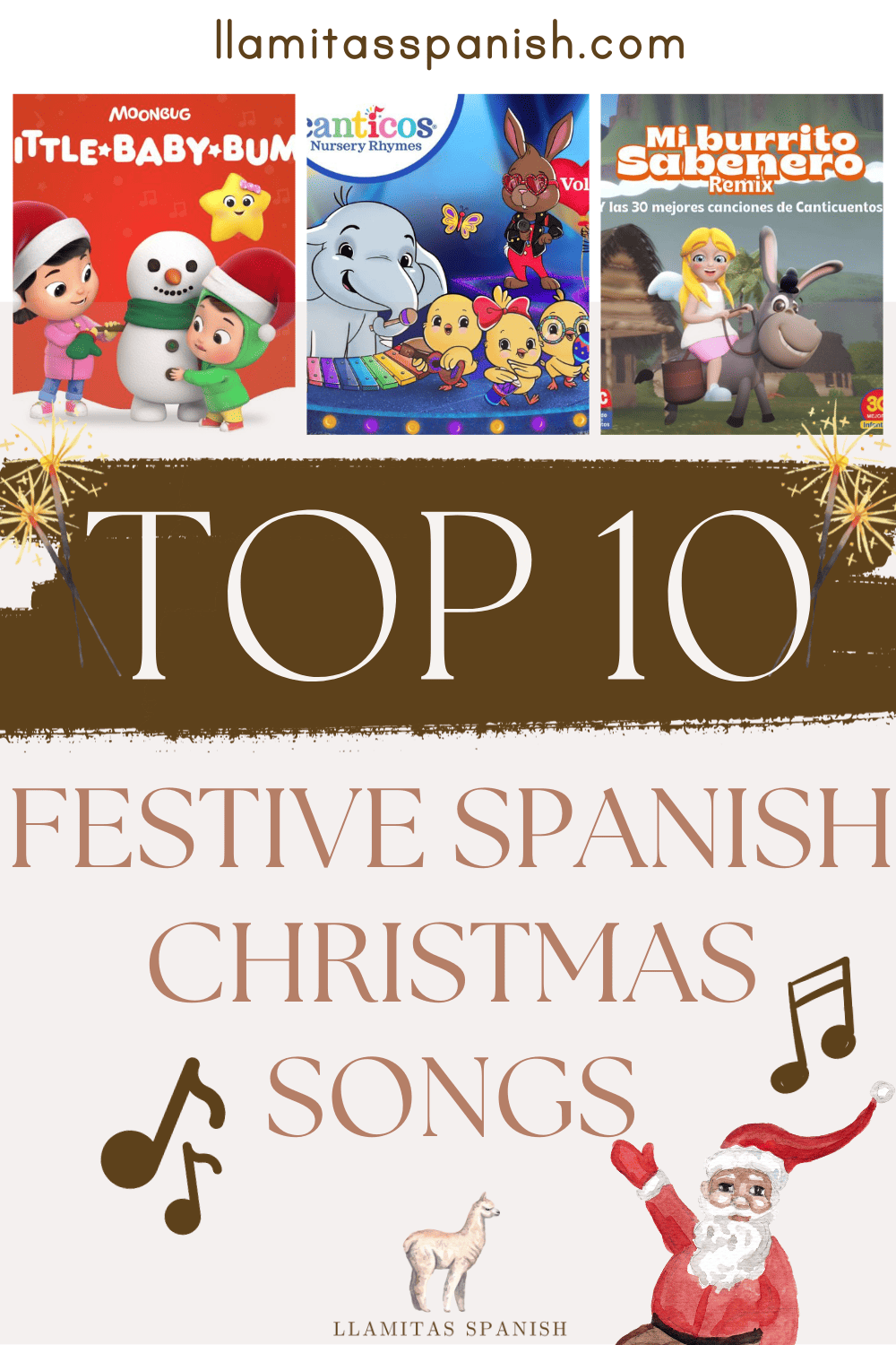 Top 10 Spanish Christmas Songs on YouTube - Llamitas Spanish.com
