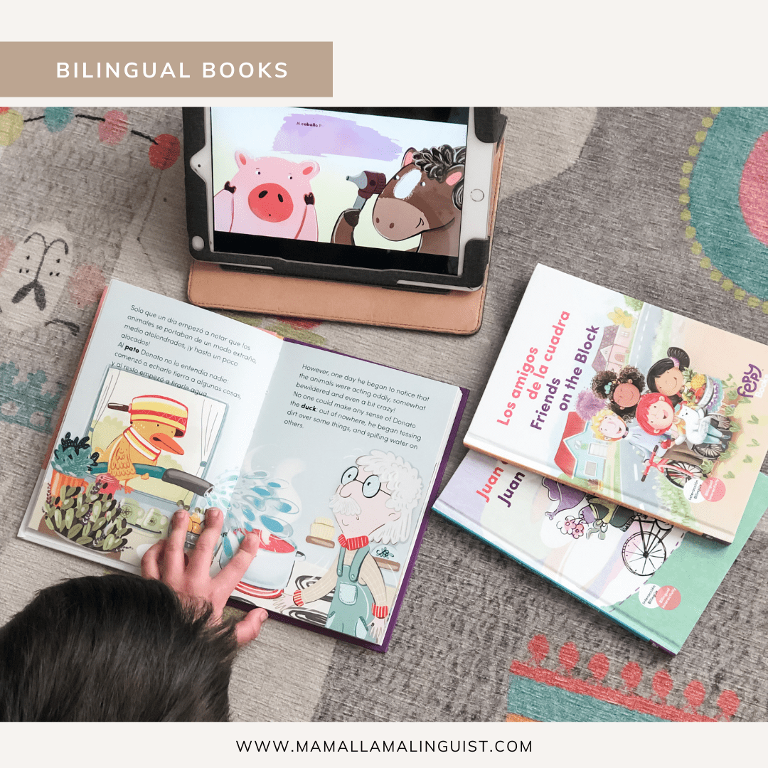 Interactive Bilingual Books for Kids by Feppy - Llamitas Spanish.com