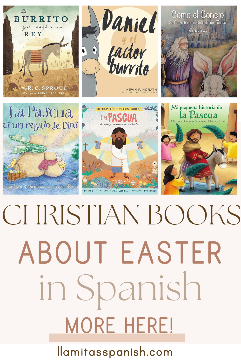 Christian Spanish Books about Easter for Kids - Llamitas Spanish.com
