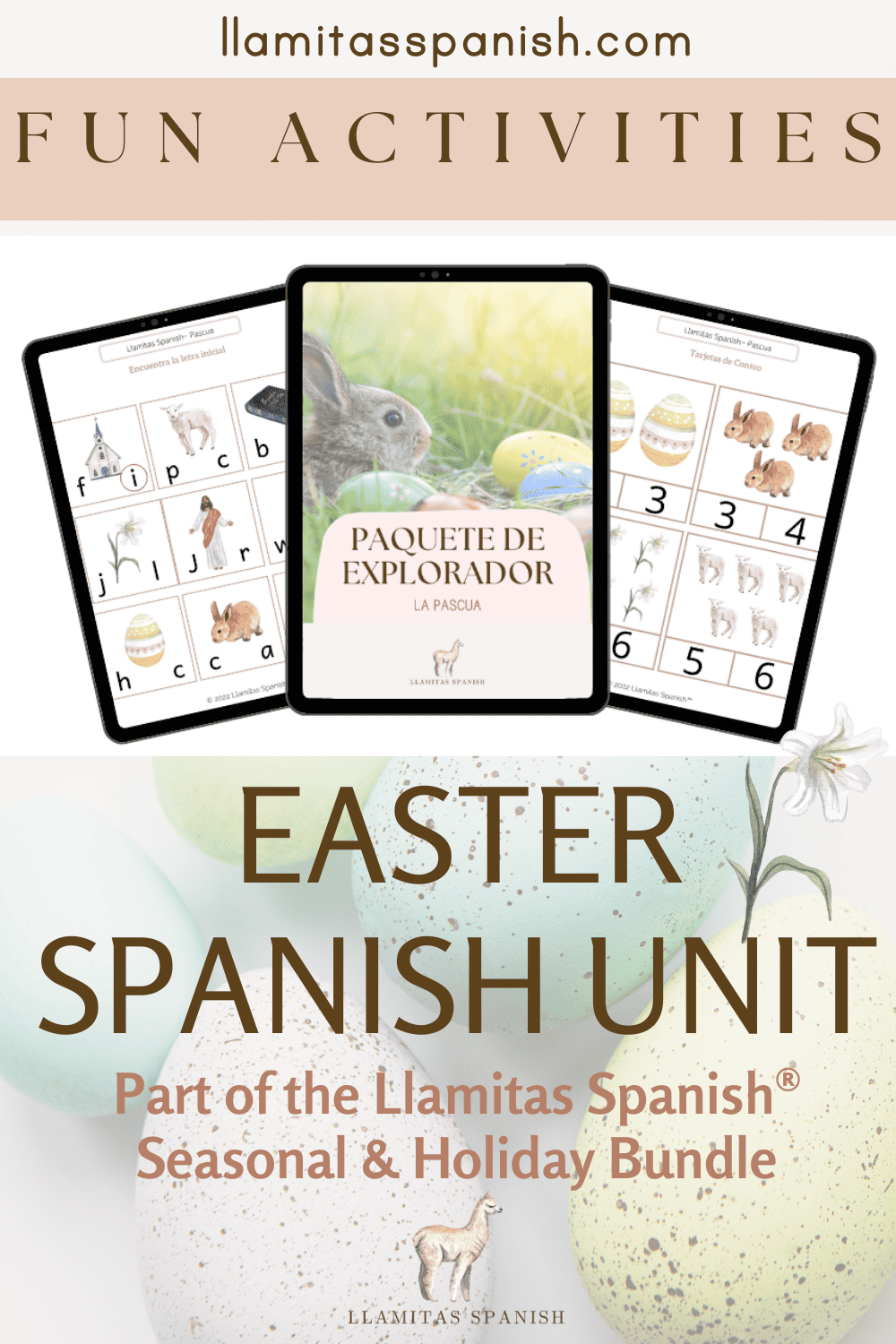Christian Spanish Books about Easter for Kids - Llamitas Spanish.com