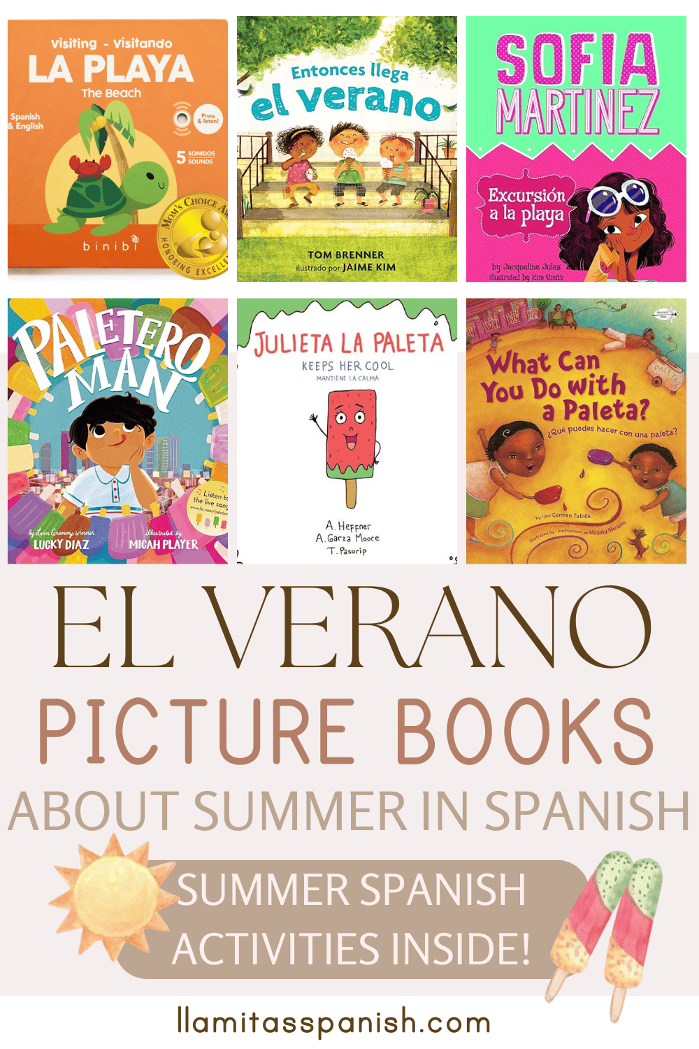 Best Summer Spanish Books for Kids - Llamitas Spanish.com