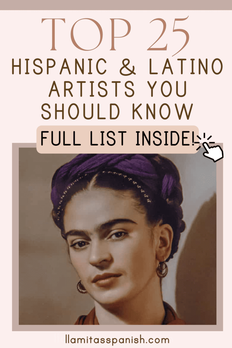 Top 25 Famous Hispanic and Latino Artists You Should Know - Llamitas ...