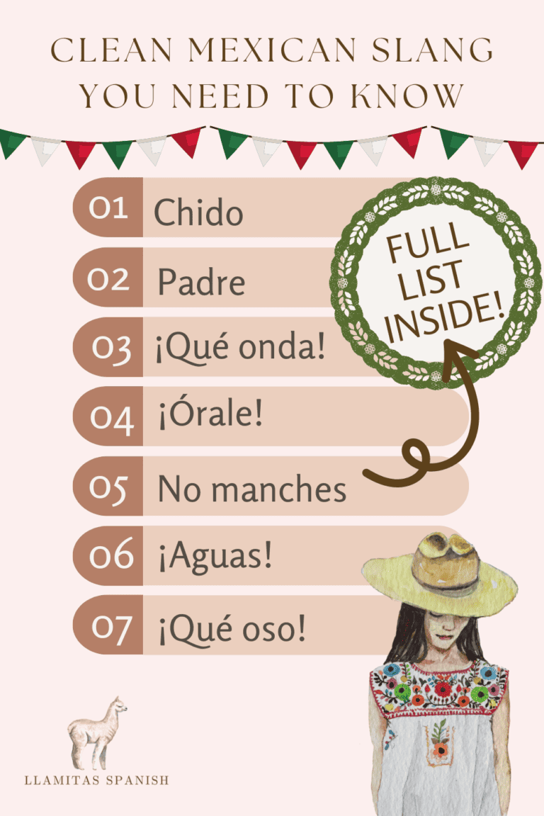 Clean Mexican Slang You Need to Know - Llamitas Spanish.com