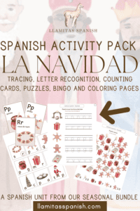 Navidad Spanish Lessons for Kids - Llamitas Spanish.com