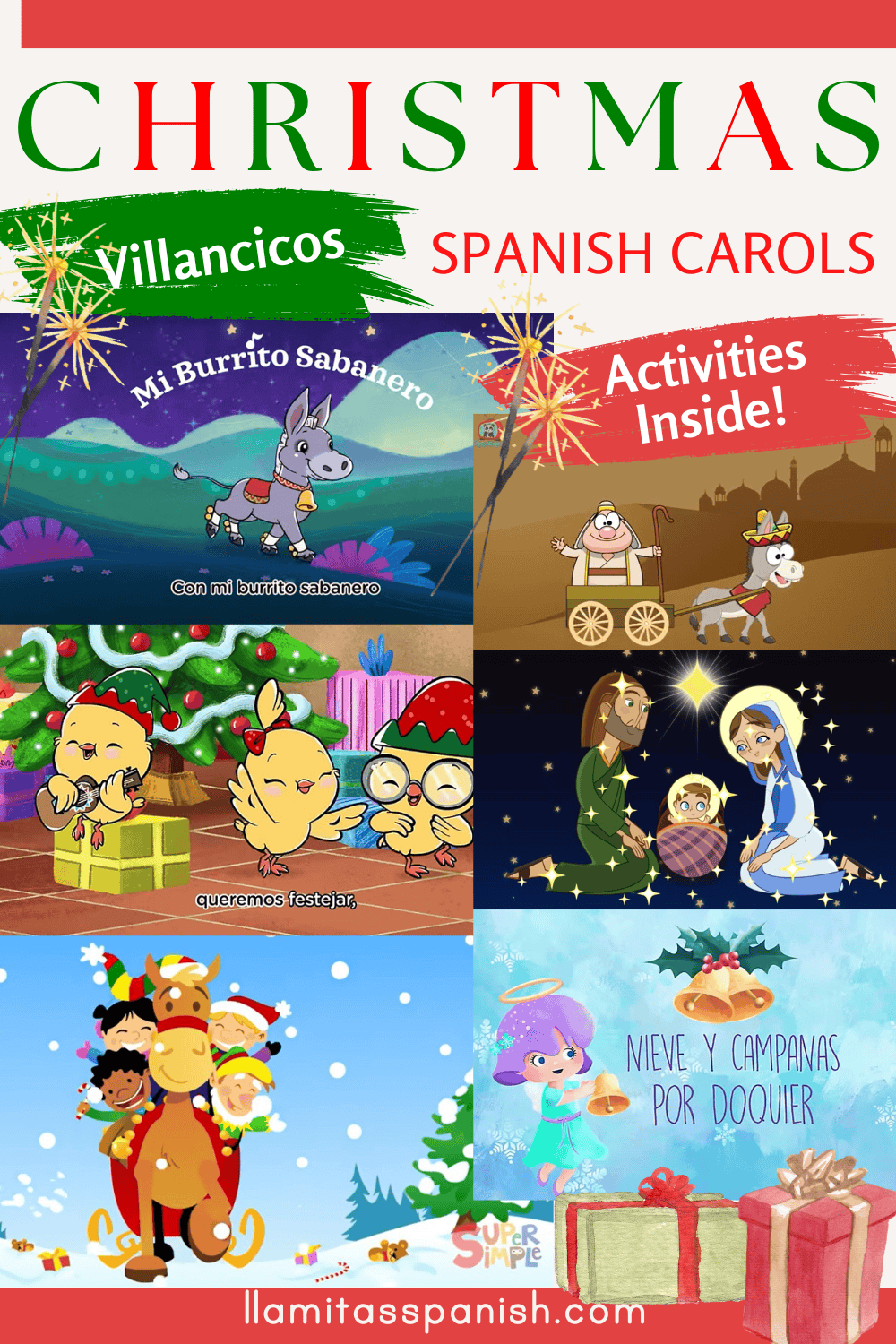 Villancicos: Classic Spanish Christmas Carols - Llamitas Spanish.com