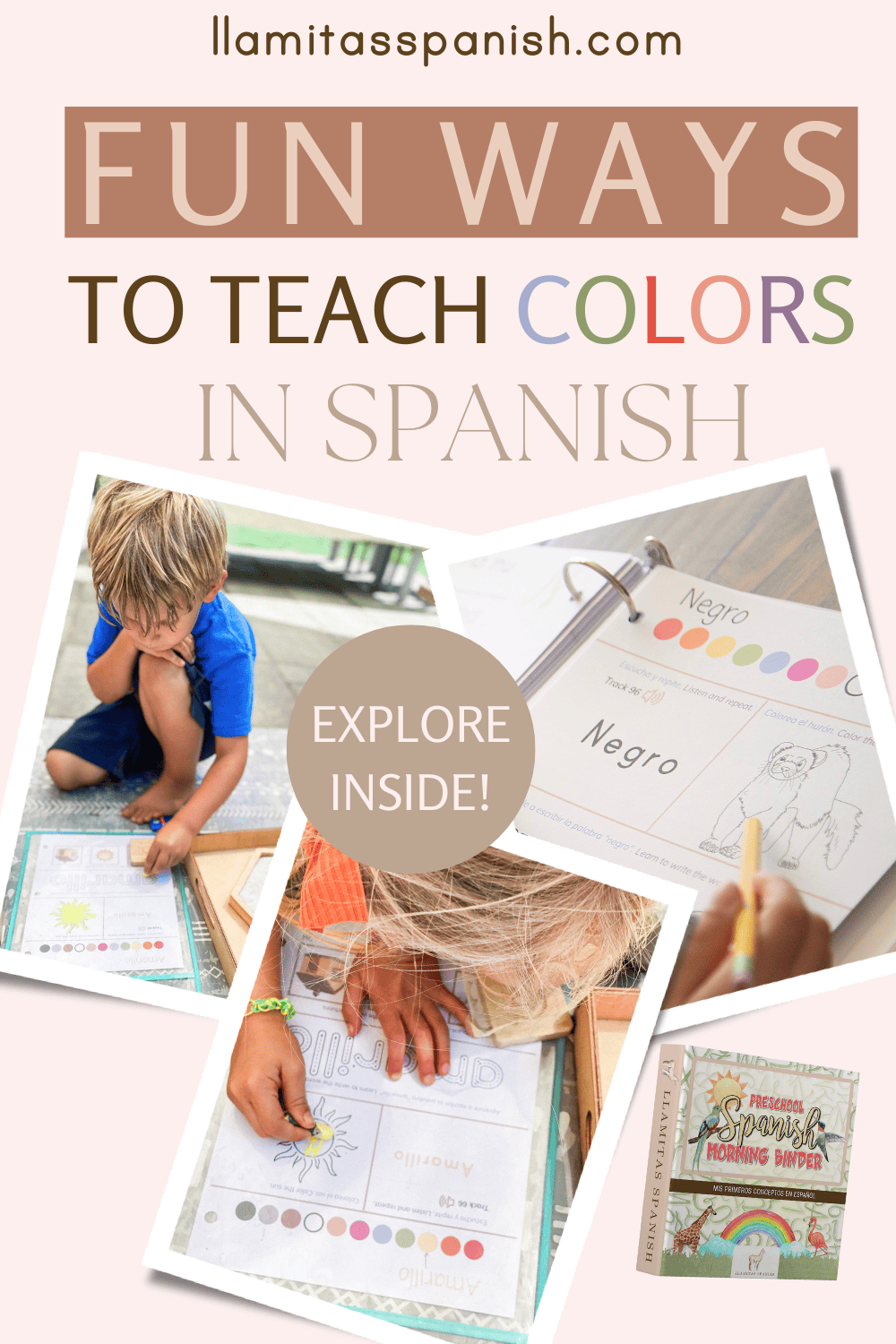 Colors in Spanish: Fun Activities for Kids - Llamitas Spanish.com