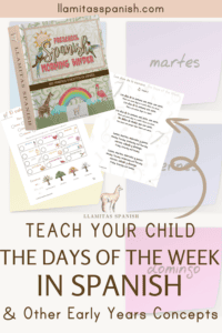 Spanish Days of the Week Songs - Llamitas Spanish.com