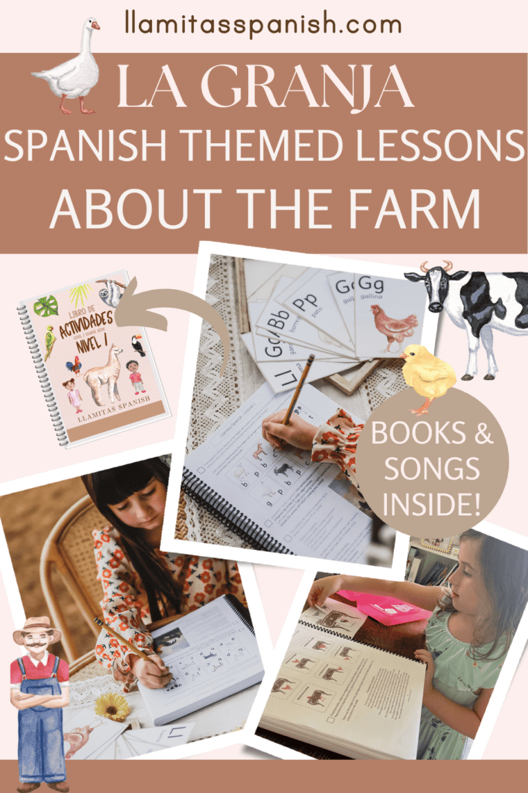 La granja: Spanish Lessons about the Farm - Llamitas Spanish.com