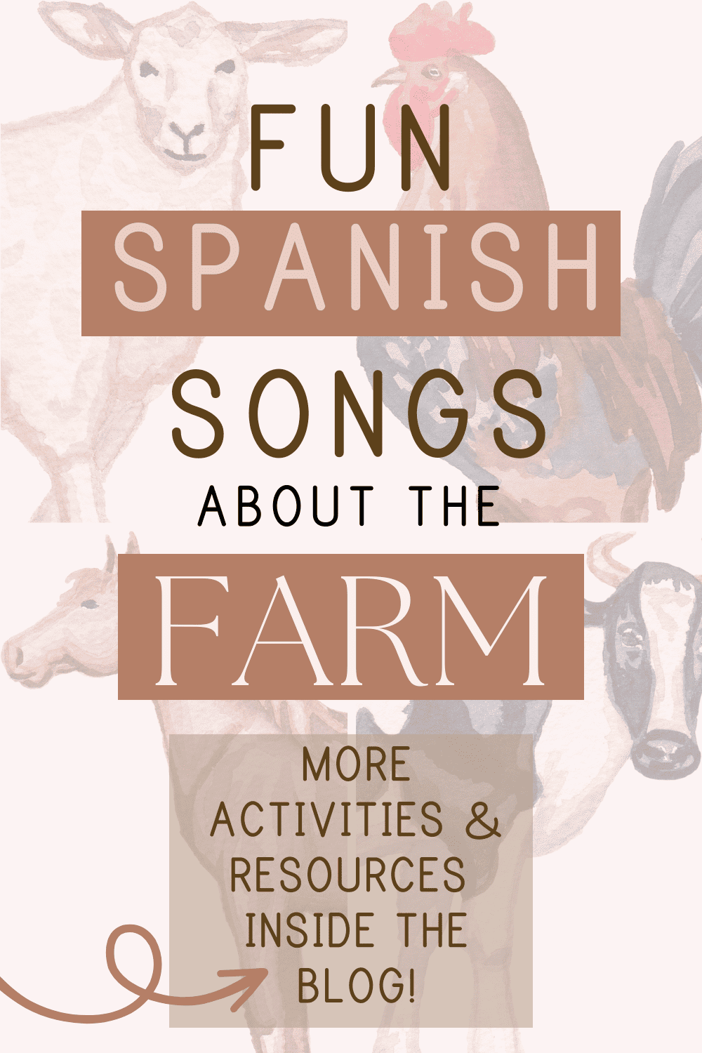 La granja: Spanish Lessons about the Farm - Llamitas Spanish.com