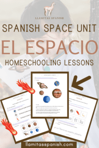 El Espacio: Space Unit Study in Spanish - Llamitas Spanish.com