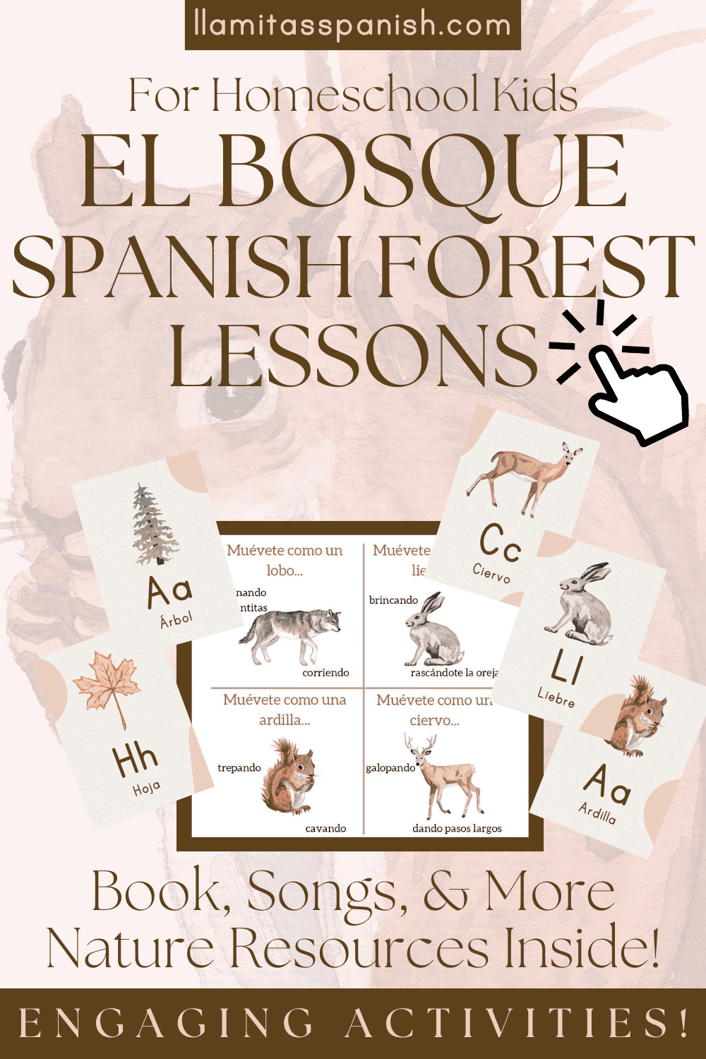 El bosque: Forest-themed Spanish lessons - Llamitas Spanish.com