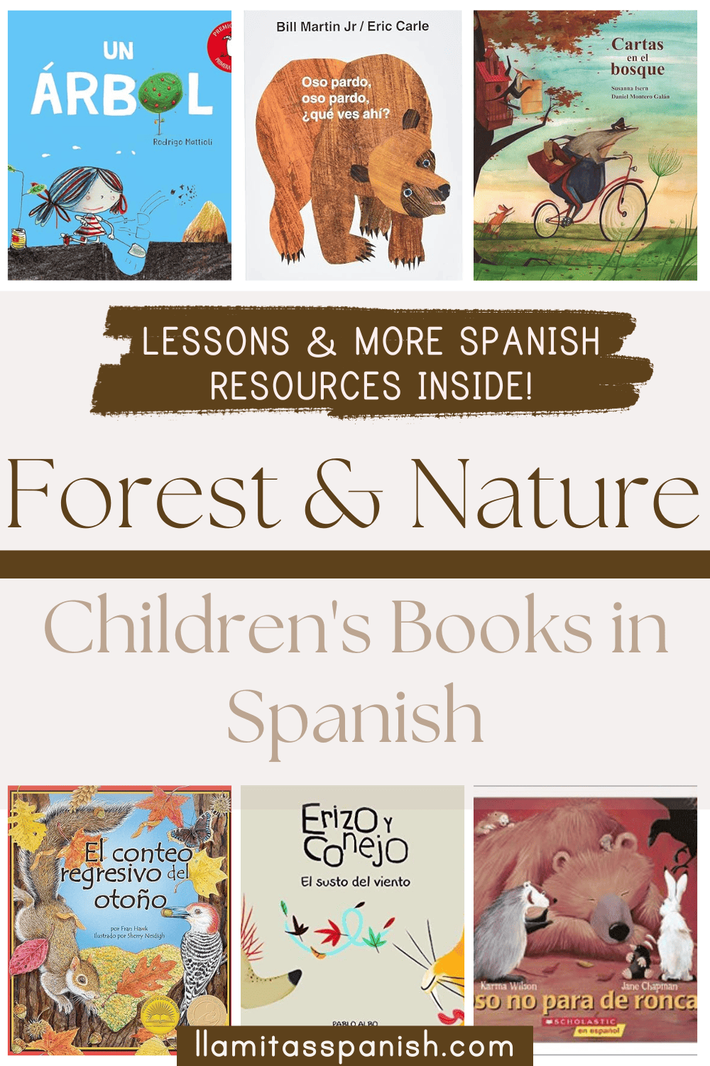 El bosque: Forest-themed Spanish lessons - Llamitas Spanish.com