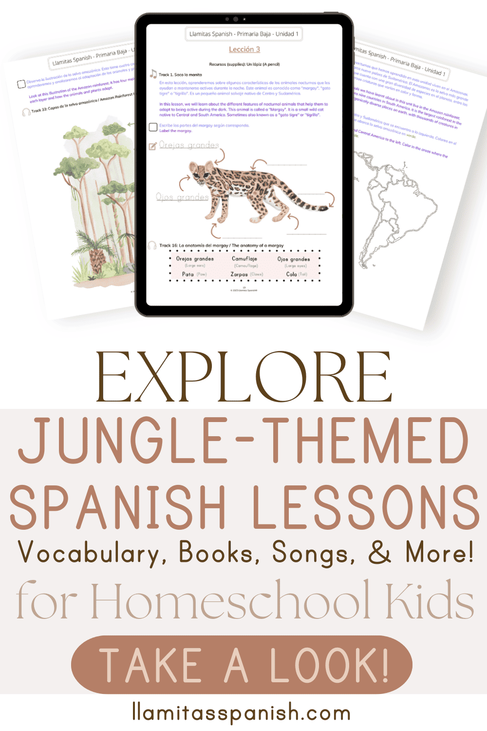 La Selva: Jungle Lessons in Spanish - Llamitas Spanish.com