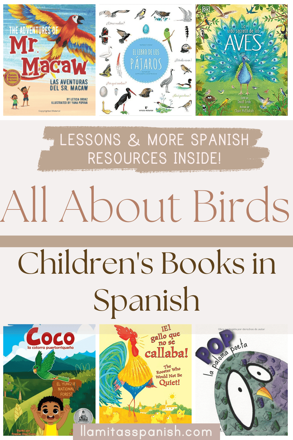 Los pájaros: Spanish Bird Unit Study - Llamitas Spanish.com