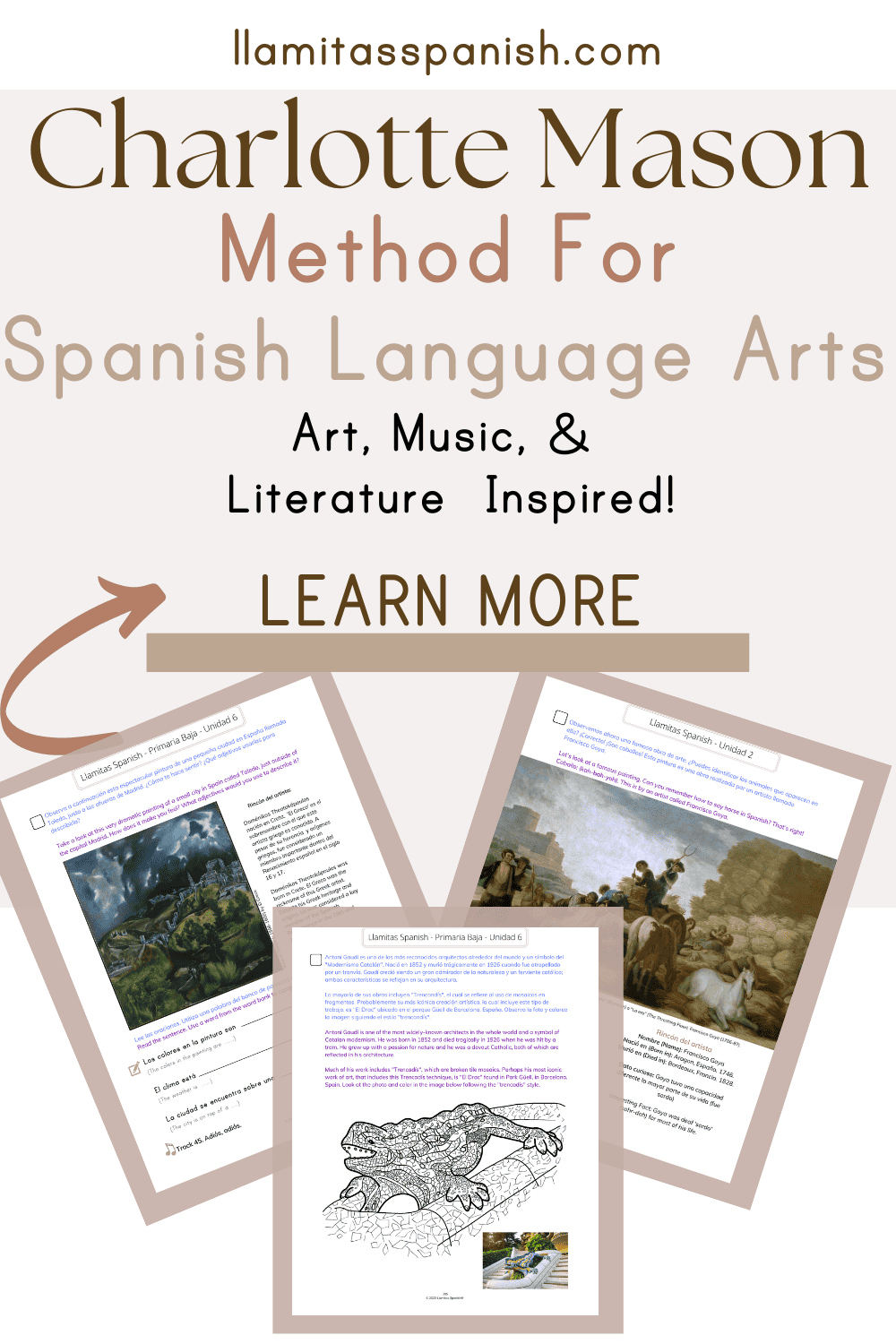 Charlotte Mason Method for Learning Spanish - Llamitas Spanish.com