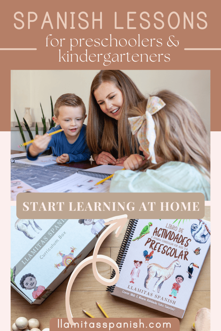 Preschool and Kindergarten Spanish Lessons - Llamitas Spanish.com