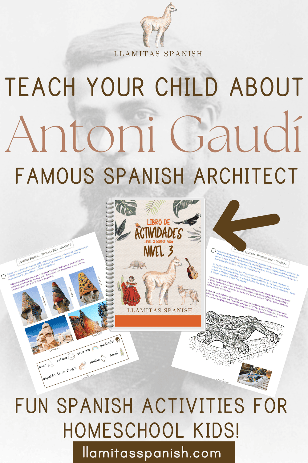 Get to Know Antoni Gaudí - Llamitas Spanish.com