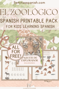 FREE Spanish Zoo Printables and Activities - Llamitas Spanish.com