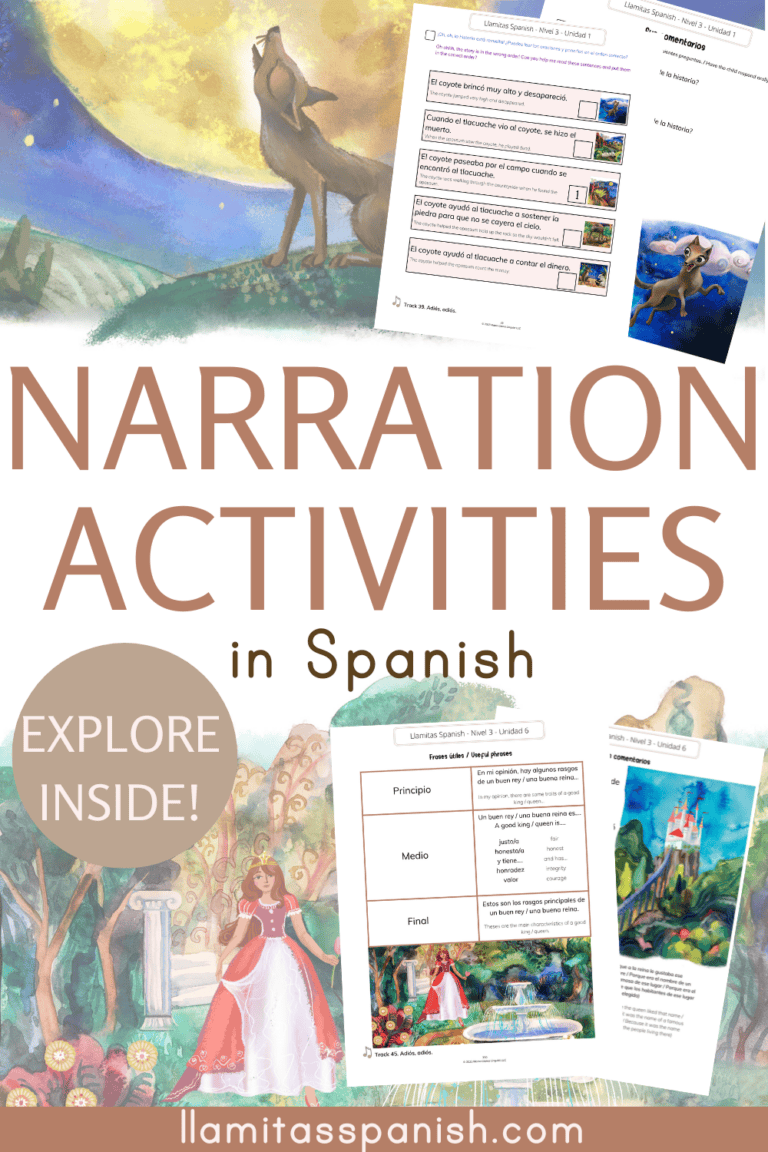 How to Develop Spanish Narration Skills - Llamitas Spanish.com