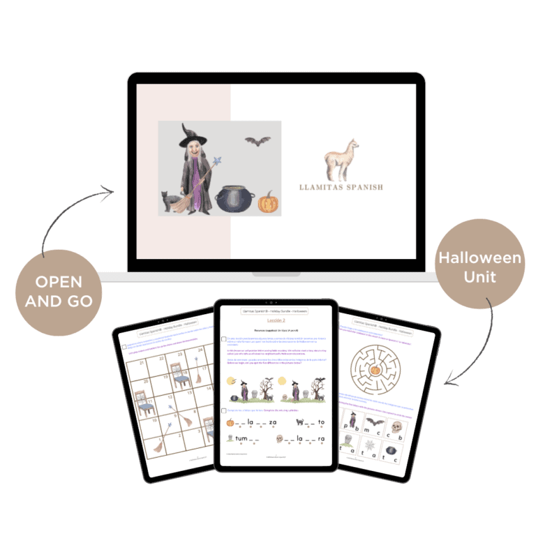 Spanish Halloween Books for Kids - Llamitas Spanish.com