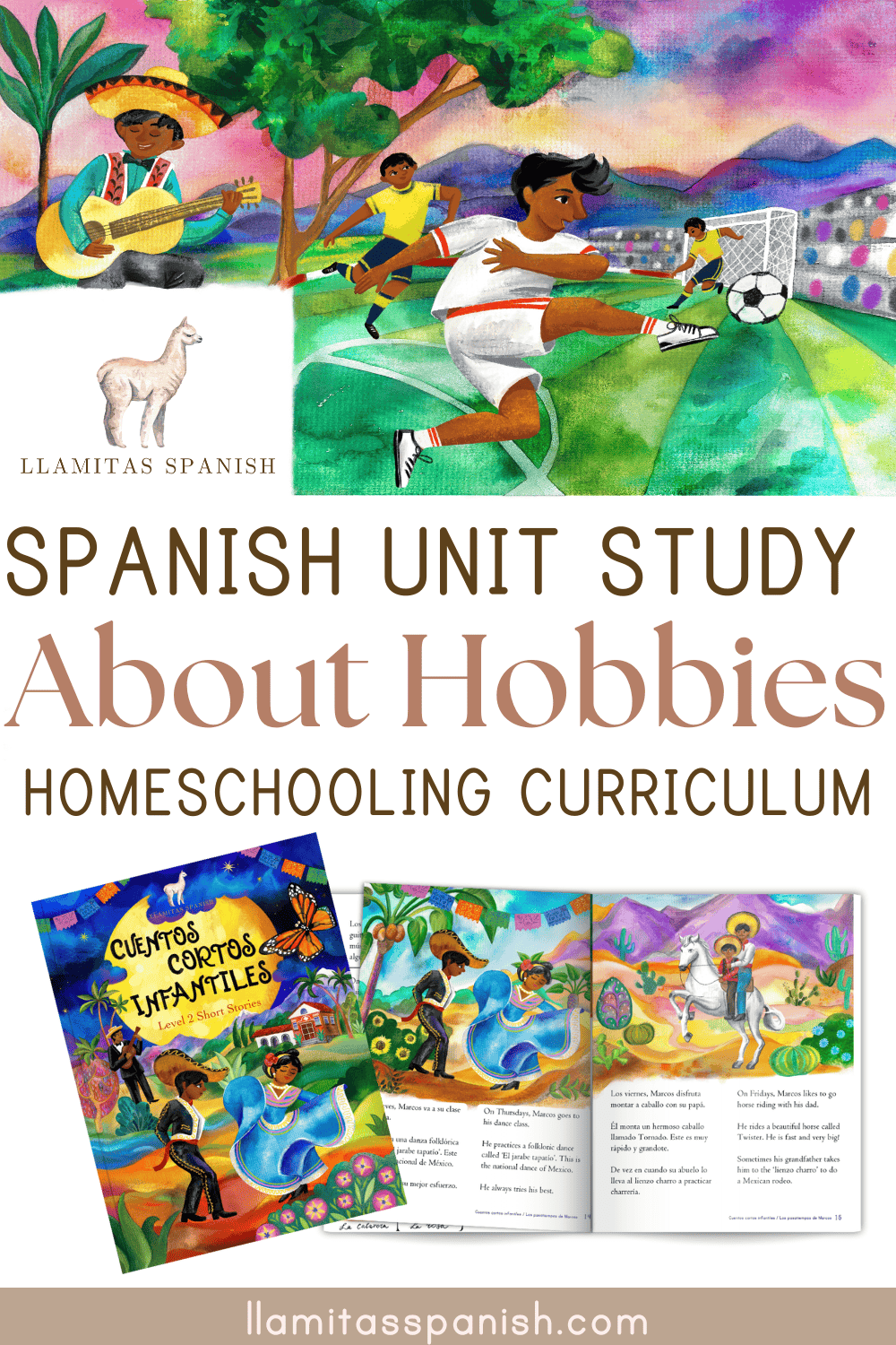 Learn About Hobbies in Spanish - Llamitas Spanish.com