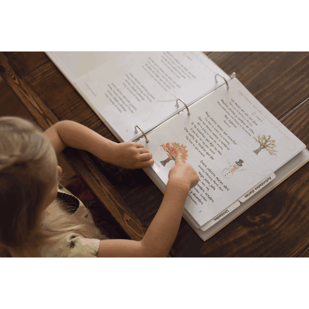 Preschool Spanish Morning Binder - Llamitas Spanish.com